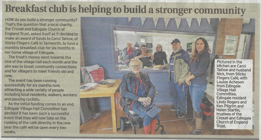 Edingale Breakfast Club – Edingale Parish Council